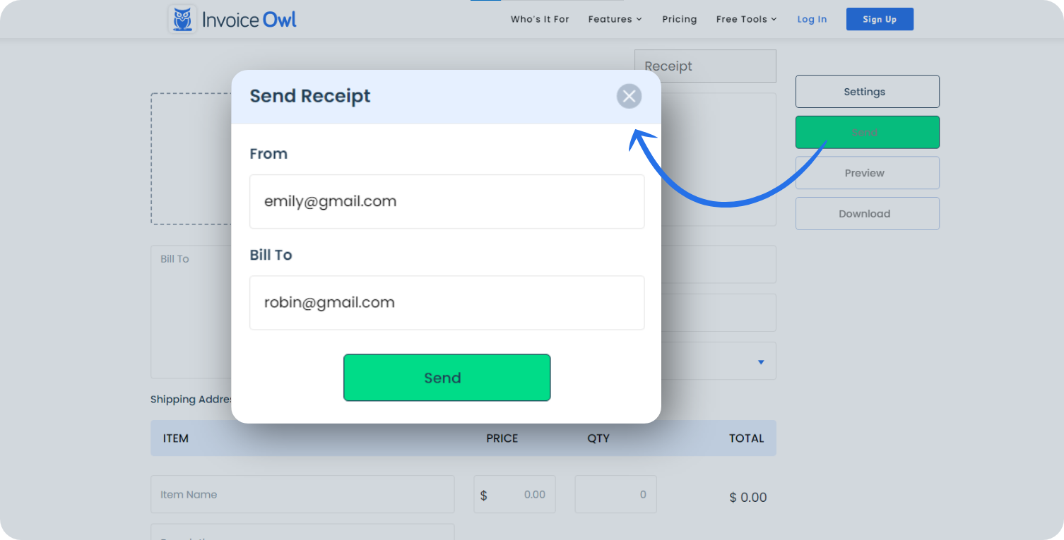 Receipt Maker - Online Receipt Generator | InvoiceOwl