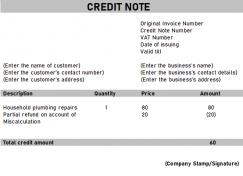 What is Credit Note Template and When Should You Use