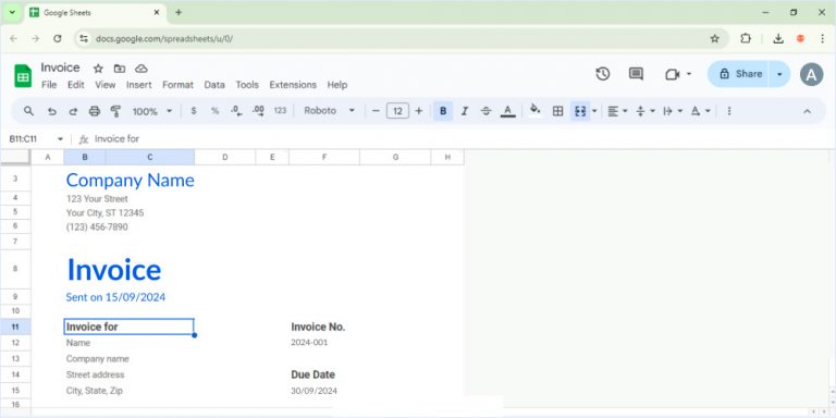 How to Make an Invoice in Google Sheets (Step-by-Step Guide)