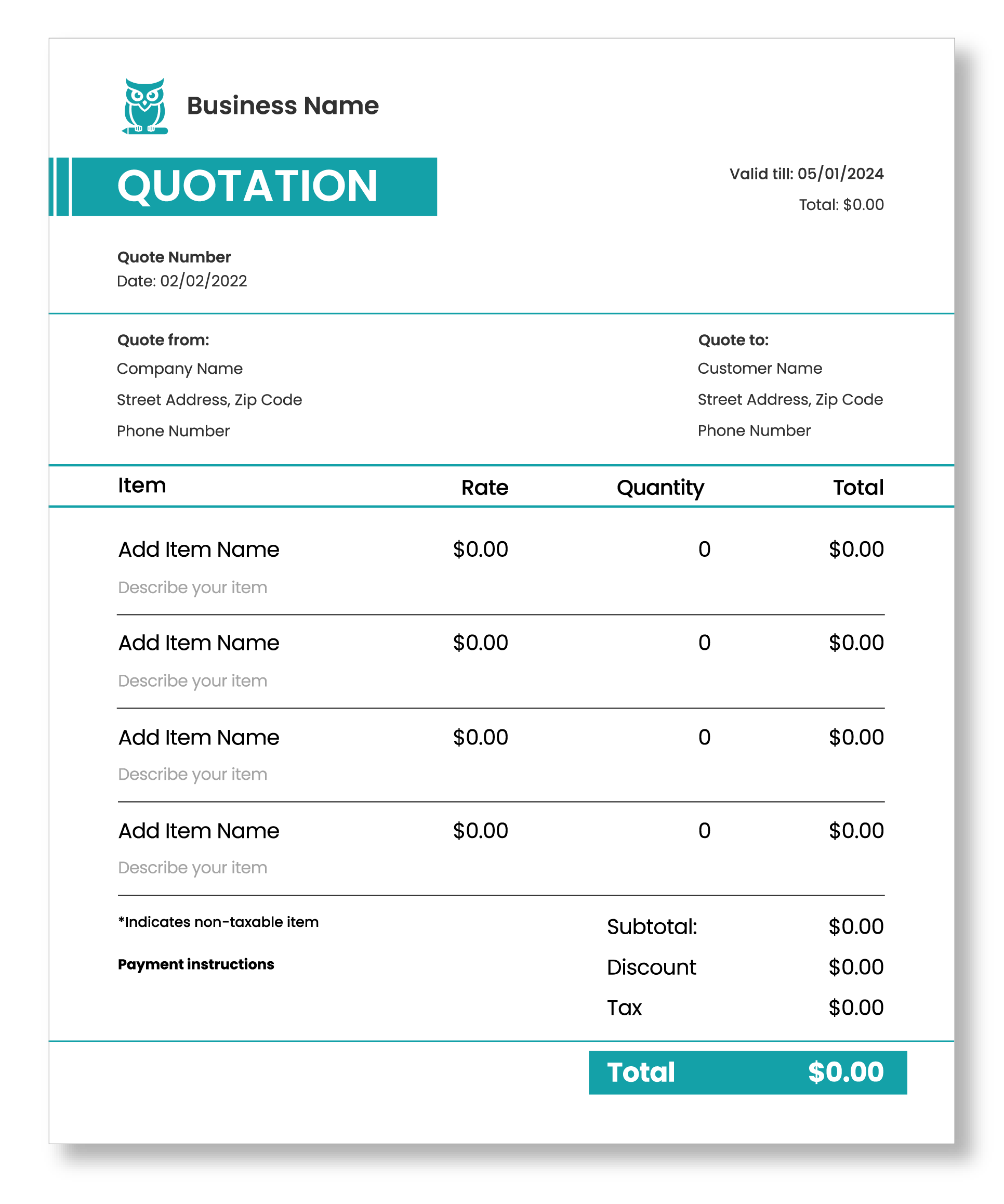 Quotation Templates Download Free Quotes For Word Excel Quote Invoice Quotation Templates Download Free Quotes For Word Excel Quote Invoice