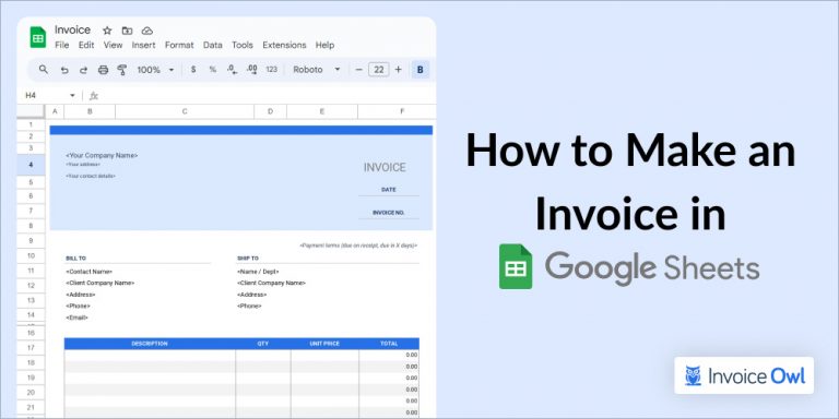 How to Make an Invoice in Google Sheets (Step-by-Step Guide)