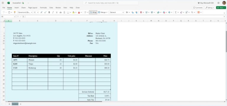 How to Create an Invoice in Excel: Step-by-Step Guide